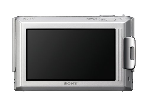 Sony Cybershot DSC-T77 10.1MP Digital Camera with 4x Optical Zoom with Super Steady Shot Image Stabilization (Silver)