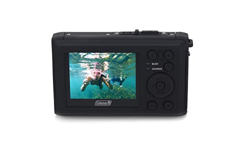 Coleman C40WP-BK Venture HD 20 Mega Pixels Waterproof Underwater Digital Camera with Full 1080p HD Video, 2.5" LCD & 8X Digital Zoom, Black