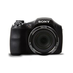 sony black dsc-h300/b digital camera with 20.1 megapixels (open box)