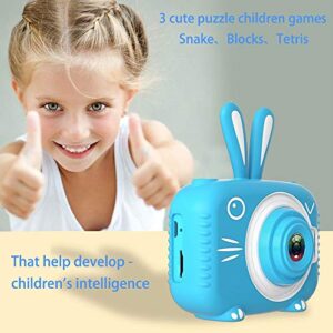 Kids Digital Camera, Kids Video Camera Recorder Shockproof Cameras HD 8 Mega Pixel 2 Inch IPS Screen Kids Mini Camera with 32GB SD for Girls Boys Gifts(Blue)