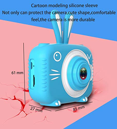 Kids Digital Camera, Kids Video Camera Recorder Shockproof Cameras HD 8 Mega Pixel 2 Inch IPS Screen Kids Mini Camera with 32GB SD for Girls Boys Gifts(Blue)