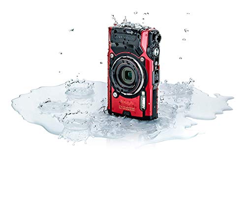 Olympus Tough TG-6 Waterproof Camera, Red -64GB Basic Bundle (Renewed)