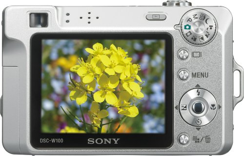 Sony Cybershot DSC-W100 8.1MP Digital Camera with 3x Optical Zoom