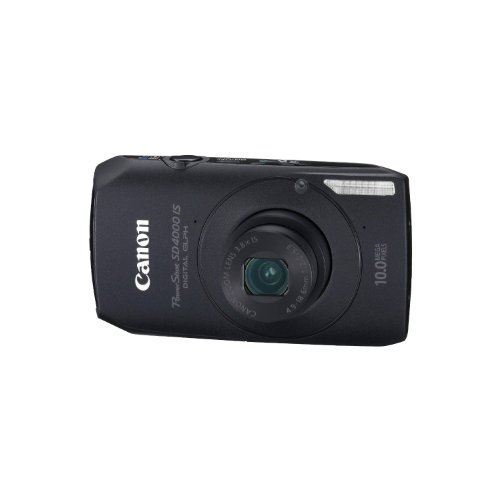 Canon PowerShot SD4000IS 10 MP CMOS Digital Camera with 3.8x Optical Zoom and f/2.0 Lens (Black)