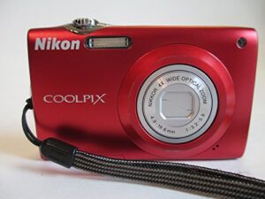 nikon coolpix s205 digital camera (red)