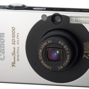 Canon PowerShot SD1000 7.1MP Digital Elph Camera with 3x Optical Zoom (Black) (OLD MODEL)