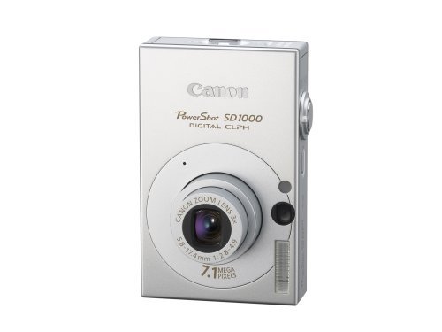 Canon PowerShot SD1000 7.1MP Digital Elph Camera with 3x Optical Zoom (Black) (OLD MODEL)