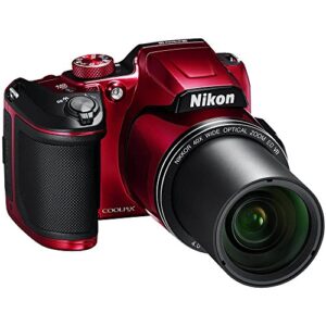 Nikon COOLPIX B500 16MP 40x Optical Zoom Digital Camera w/ WiFi - Red (Renewed) + 16GB SDHC Accessory Bundle