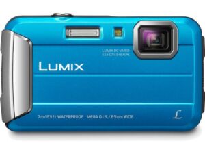 panasonic lumix dmc-ts25 16.1 mp tough digital camera with 8x intelligent zoom (blue)