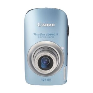 Canon PowerShot SD960IS 12.1 MP Digital Camera with 4x Wide Angle Optical Image Stabilized Zoom and 2.8-inch LCD (Light Blue)