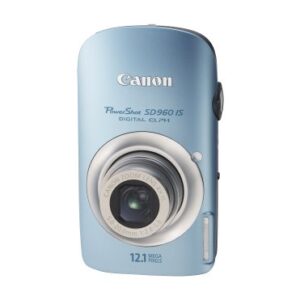 Canon PowerShot SD960IS 12.1 MP Digital Camera with 4x Wide Angle Optical Image Stabilized Zoom and 2.8-inch LCD (Light Blue)