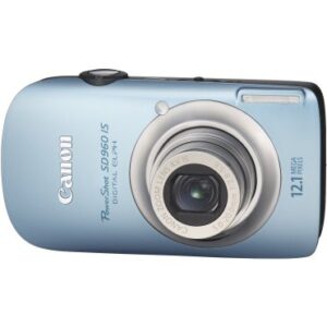 Canon PowerShot SD960IS 12.1 MP Digital Camera with 4x Wide Angle Optical Image Stabilized Zoom and 2.8-inch LCD (Light Blue)