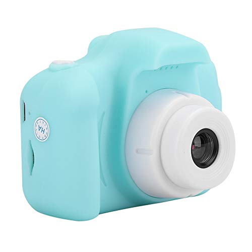 Mini Digital Camera, Children Eye-Friendly and Cear HD Cartoon Camera DIY Photos Video Recording, with 2.0in IPS Screen, Photo Frames, for Kids(Green)