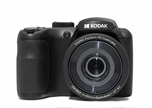 KODAK PIXPRO Astro Zoom AZ255-BK 16MP Digital Camera with 25X Optical Zoom 24mm Wide Angle 1080P Full HD Video and 3" LCD (Black)