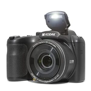 KODAK PIXPRO Astro Zoom AZ255-BK 16MP Digital Camera with 25X Optical Zoom 24mm Wide Angle 1080P Full HD Video and 3" LCD (Black)