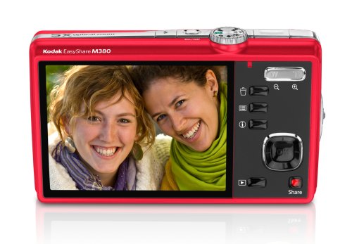 Kodak Easyshare M380 Digital Camera (Red)