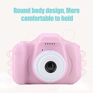 X2 Mini Portable Camera, 2.0 inch IPS Color Screen Childrens Digital Camera, HD 1080P Cartoon Digital Cute Children Camera, Toy Gift for Boys Girls(Pink)