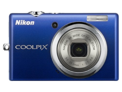 Nikon Coolpix S570 12MP Digital Camera with 5x Wide Angle Electronic Vibration Reduction (VR) Zoom and 2.7-Inch LCD (Blue)