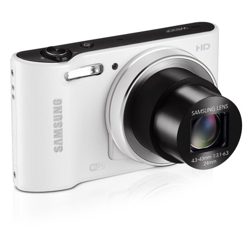 Samsung WB30F Smart Wi-Fi Digital Camera, 16.2 Megapixel, 10X zoom, 3.0" LCD Display (White)