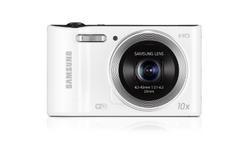 Samsung WB30F Smart Wi-Fi Digital Camera, 16.2 Megapixel, 10X zoom, 3.0" LCD Display (White)