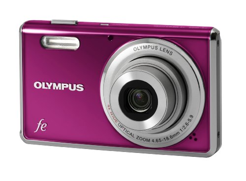 Olympus FE-4000 12MP Digital Camera with 4x Wide Angle Optical Zoom and 2.7 inch LCD (Magenta)