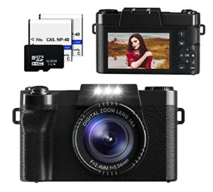 digital camera, mini camera with 16x digital zoom, 1080p kid camera 24mp pocket camera for kids teens students