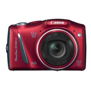 Canon PowerShot SX150 IS 14.1 MP Digital Camera with 12x Wide-Angle Optical Image Stabilized Zoom with 3.0-Inch LCD (Red) (OLD MODEL)