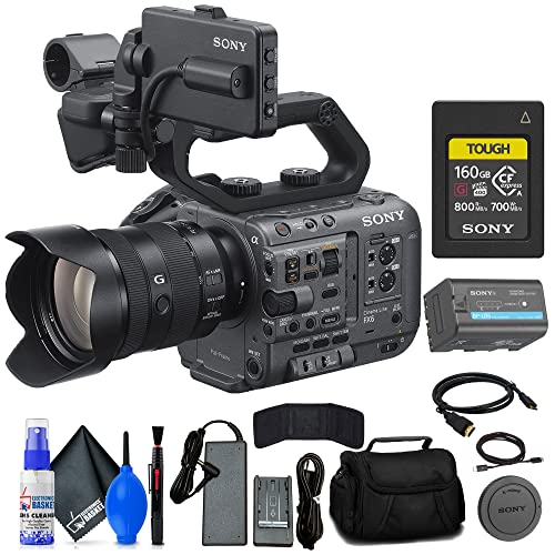 Sony FX6 Digital Cinema Camera Kit with 24-105mm Lens (ILME-FX6VK) + 160GB Memory Card + Bag + Memory Wallet + Cleaning Kit