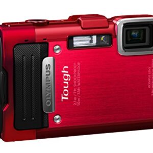 Olympus Red TG-830 16 Megapixels 5X Optical Zoom Digital Camera