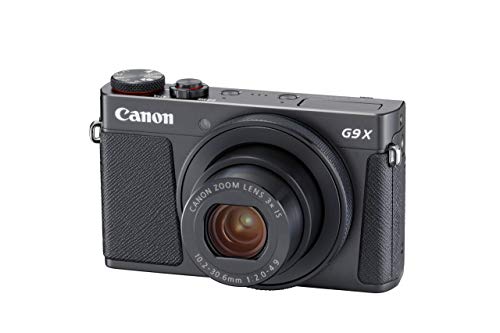 Canon PowerShot G9 X Mark II Compact Digital Camera w/1 Inch Sensor 3inch LCD - Wi-Fi, NFC, Bluetooth Enabled (Black) (Renewed)