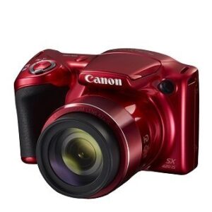 Canon PowerShot SX420 Digital Camera w/ 42x Optical Zoom - Wi-Fi & NFC Enabled (Red) (Renewed)