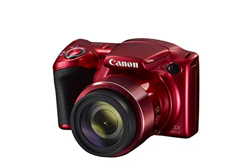 Canon PowerShot SX420 Digital Camera w/ 42x Optical Zoom - Wi-Fi & NFC Enabled (Red) (Renewed)