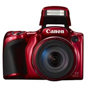 Canon PowerShot SX420 Digital Camera w/ 42x Optical Zoom - Wi-Fi & NFC Enabled (Red) (Renewed)