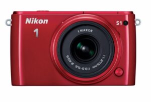 nikon 1 s1 10.1 mp hd digital camera with 11-27.5mm 1 nikkor lens (red)