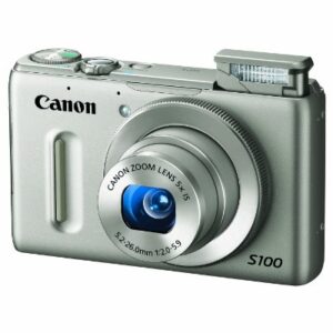 Canon PowerShot S100 12.1 MP Digital Camera with 5x Wide Angle Optical Image Stabilized Zoom (Silver) (Renewed)