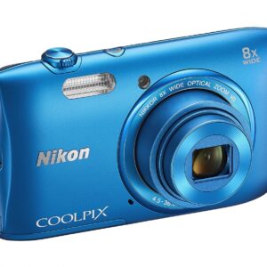 Nikon COOLPIX S3600 20.1 MP Digital Camera with 8x Zoom NIKKOR Lens and 720p HD Video (Blue) (Discontinued by Manufacturer)