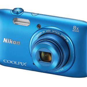 Nikon COOLPIX S3600 20.1 MP Digital Camera with 8x Zoom NIKKOR Lens and 720p HD Video (Blue) (Discontinued by Manufacturer)