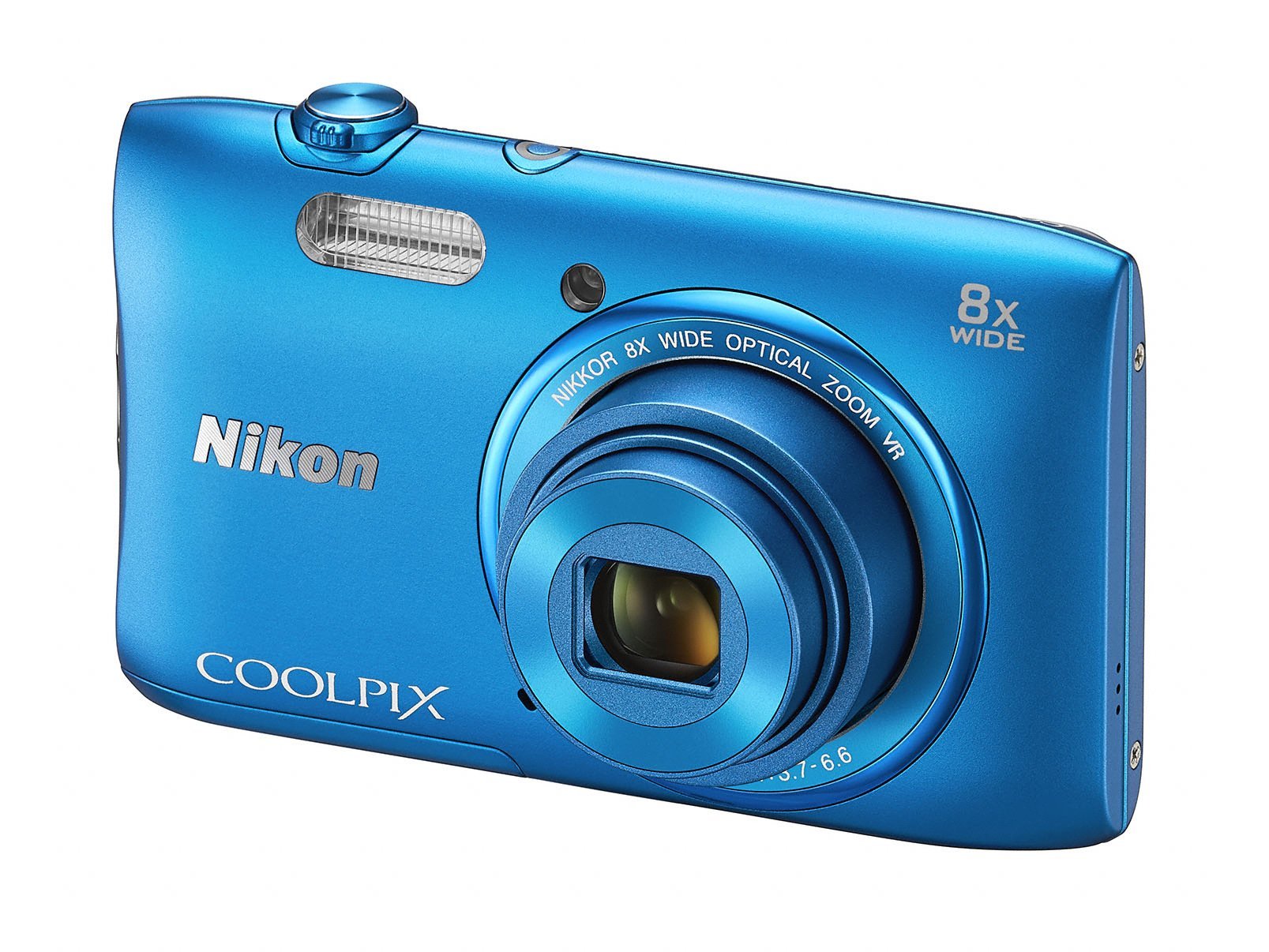 Nikon COOLPIX S3600 20.1 MP Digital Camera with 8x Zoom NIKKOR Lens and 720p HD Video (Blue) (Discontinued by Manufacturer)