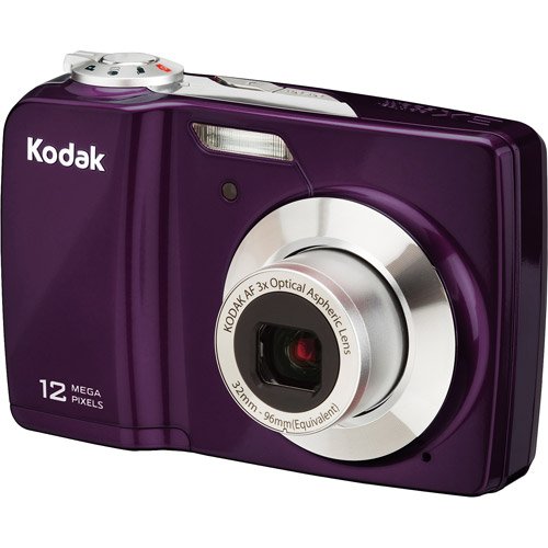 Kodak EasyShare C182 12 MP Digital Camera with 3x Optical Zoom and 3.0-Inch LCD- Purple(Factory Refurbished)