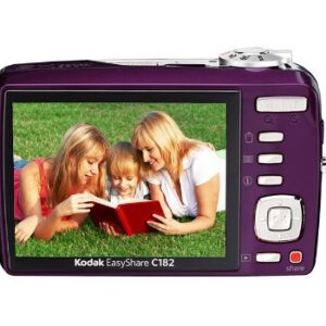 Kodak EasyShare C182 12 MP Digital Camera with 3x Optical Zoom and 3.0-Inch LCD- Purple(Factory Refurbished)