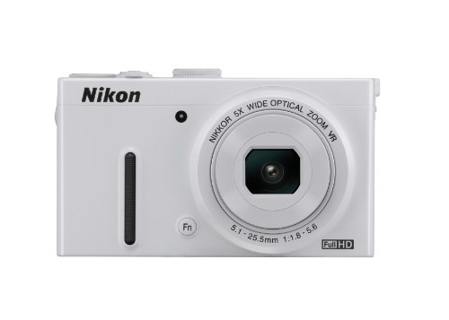 Nikon COOLPIX P330 12.2 MP Digital Camera with 5x Zoom (White)