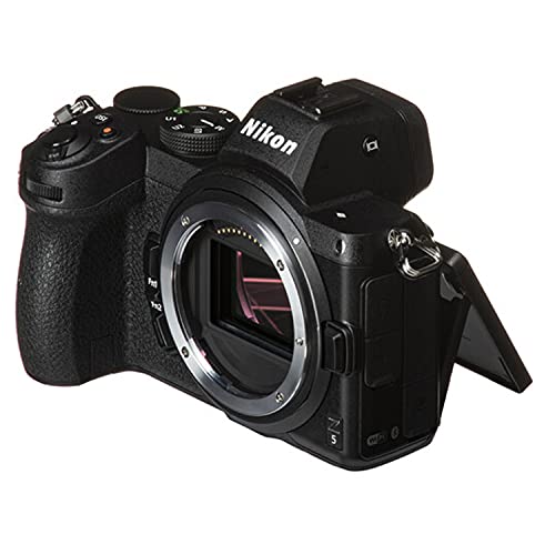 Nikon Z5 Mirrorless Digital Camera 24.3MP Body (No Lens) + Shot-Gun Microphone + LED Always on Light+ 64GB Extreme Speed Card, Gripod, Case, and More (26pc Video Bundle)