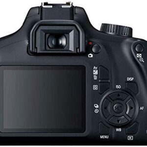 EOS Rebel T100 (EOS 4000D) DSLR Camera w/ 18-55mm DC III Zoom Lens with Pixibytes Deluxe Bundle (Renewed)