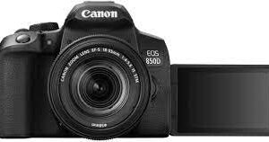 Canon EOS 850D (Rebel T8i) DSLR Camera with 18-55mm is STM Zoom Lens Bundle + 64GB Memory, Case, Tripod and More