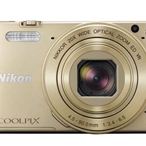 Nikon COOLPIX S7000 Digital Camera (Gold) - International Version (No Warranty)