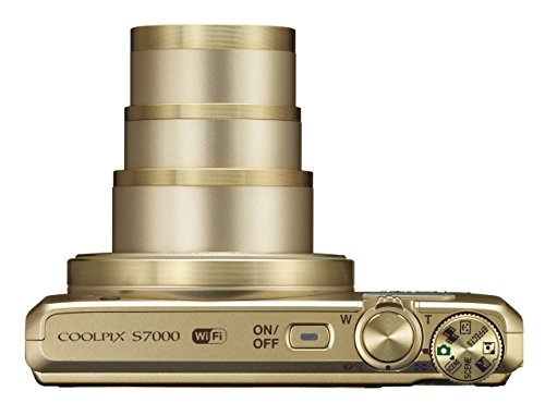 Nikon COOLPIX S7000 Digital Camera (Gold) - International Version (No Warranty)