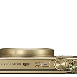 Nikon COOLPIX S7000 Digital Camera (Gold) - International Version (No Warranty)