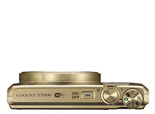 Nikon COOLPIX S7000 Digital Camera (Gold) - International Version (No Warranty)