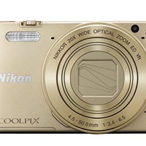 Nikon COOLPIX S7000 Digital Camera (Gold) - International Version (No Warranty)