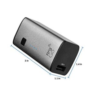 nrgGo Powerbank 5000 mAh Portable Charger, Mini Power Bank USB C, 18W PD Battery Pack 5000mAh, Battery Phone Charger for iPhone, Samsung and More